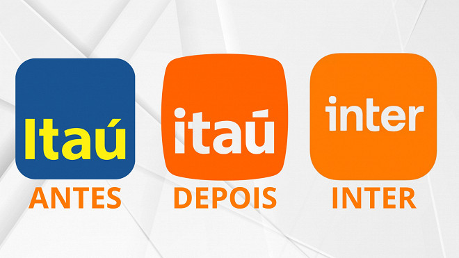ITAÚ ou Inter? novo logo chama atenção pela semelhança ao banco digital